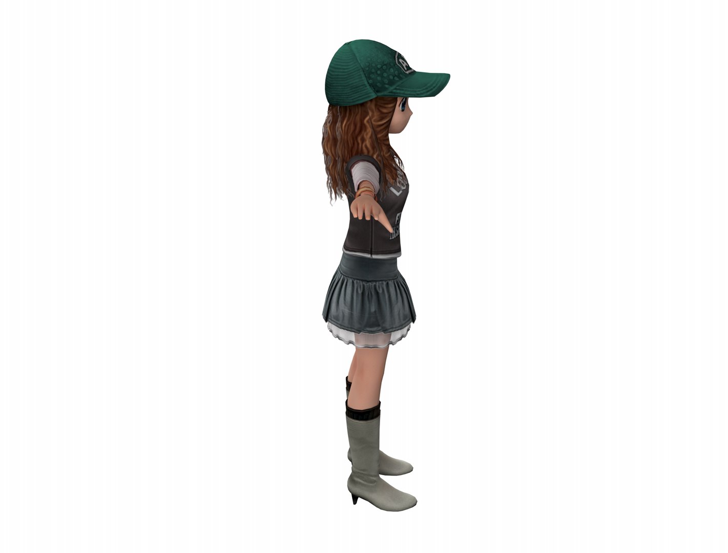 3D Model Manga Girl - TurboSquid 1982506