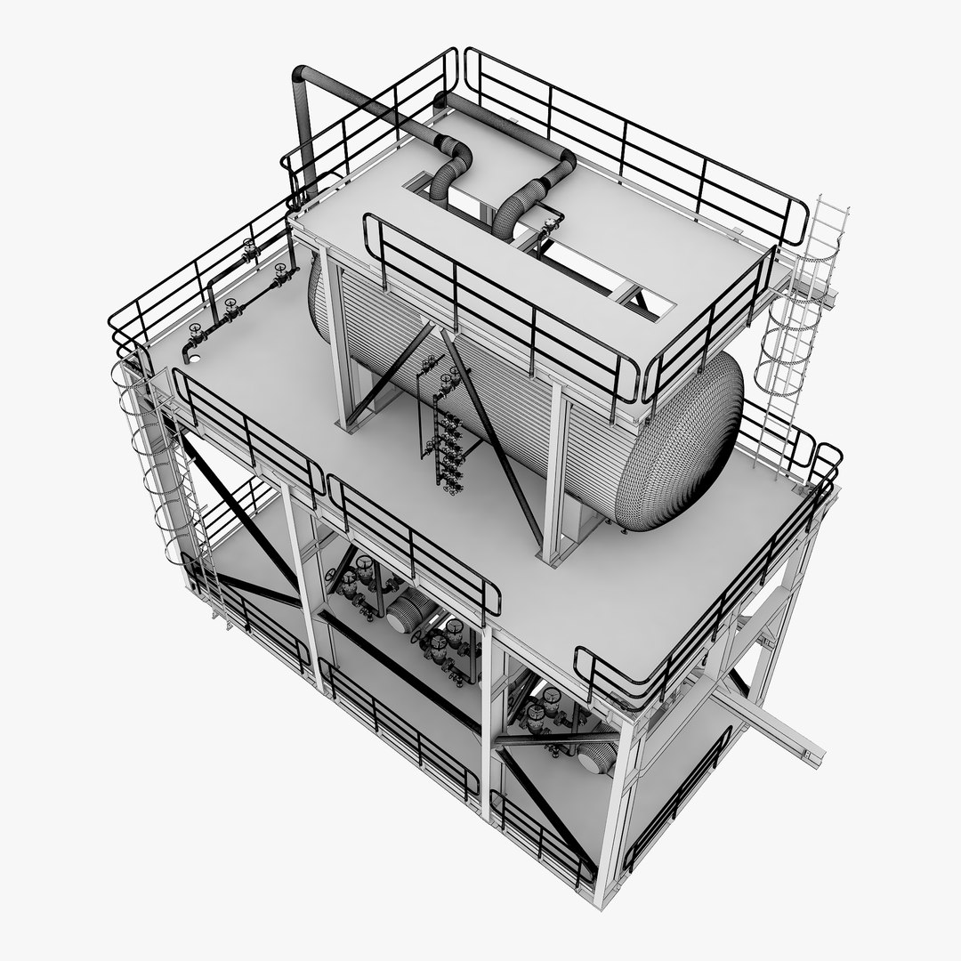 3D Industrial Installation 1 - TurboSquid 1433703
