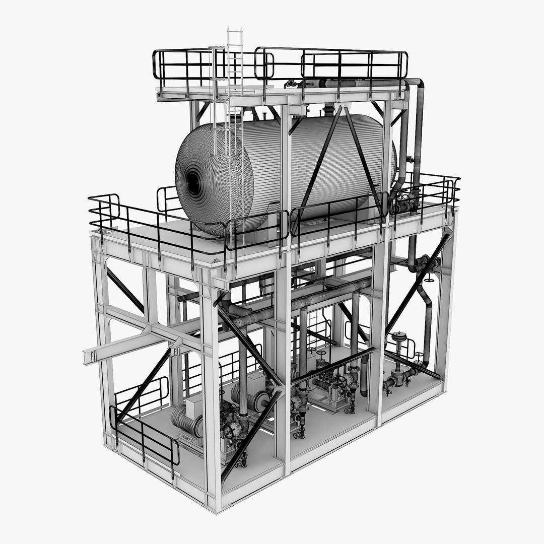 3D Industrial Installation 1 - TurboSquid 1433703