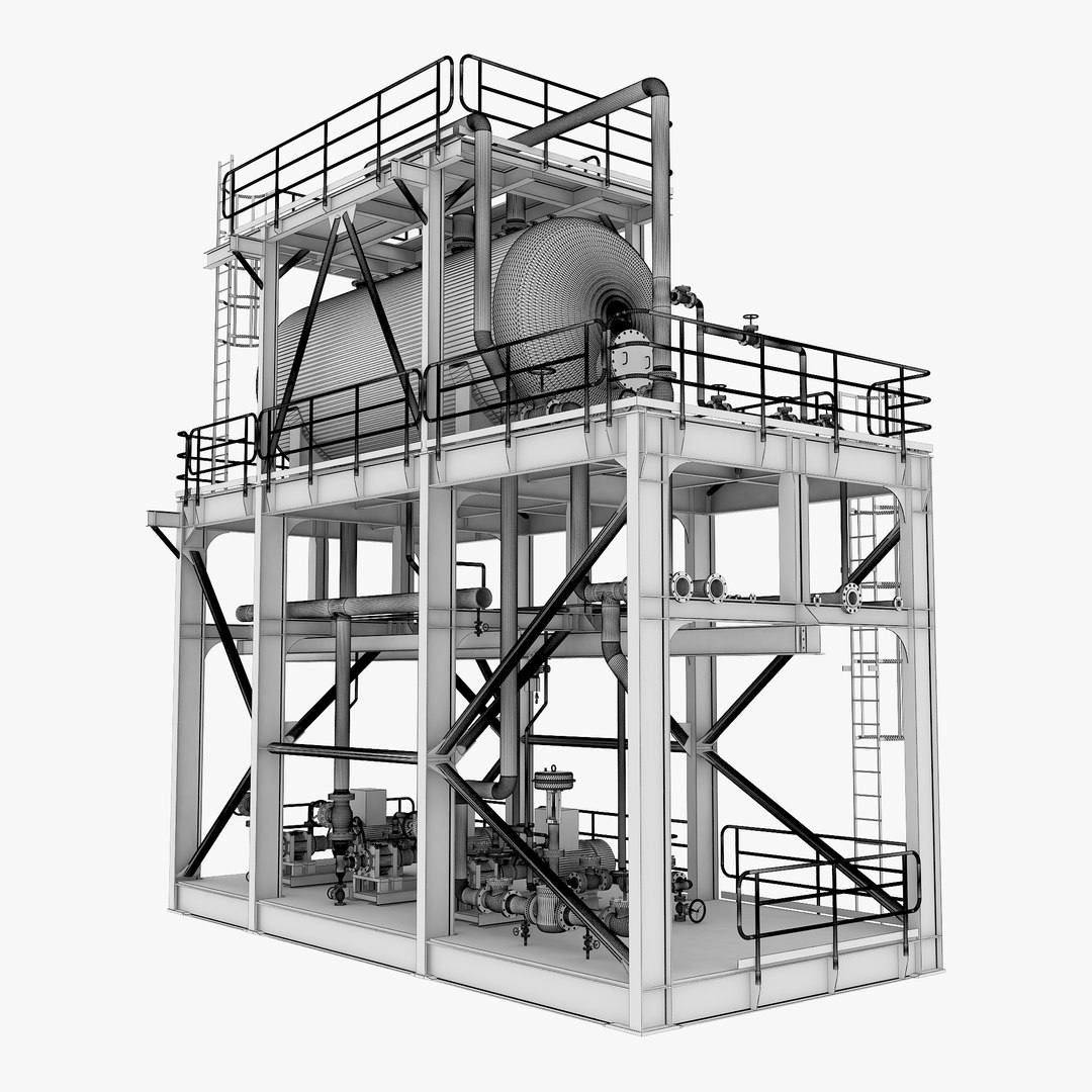 3D Industrial Installation 1 - TurboSquid 1433703