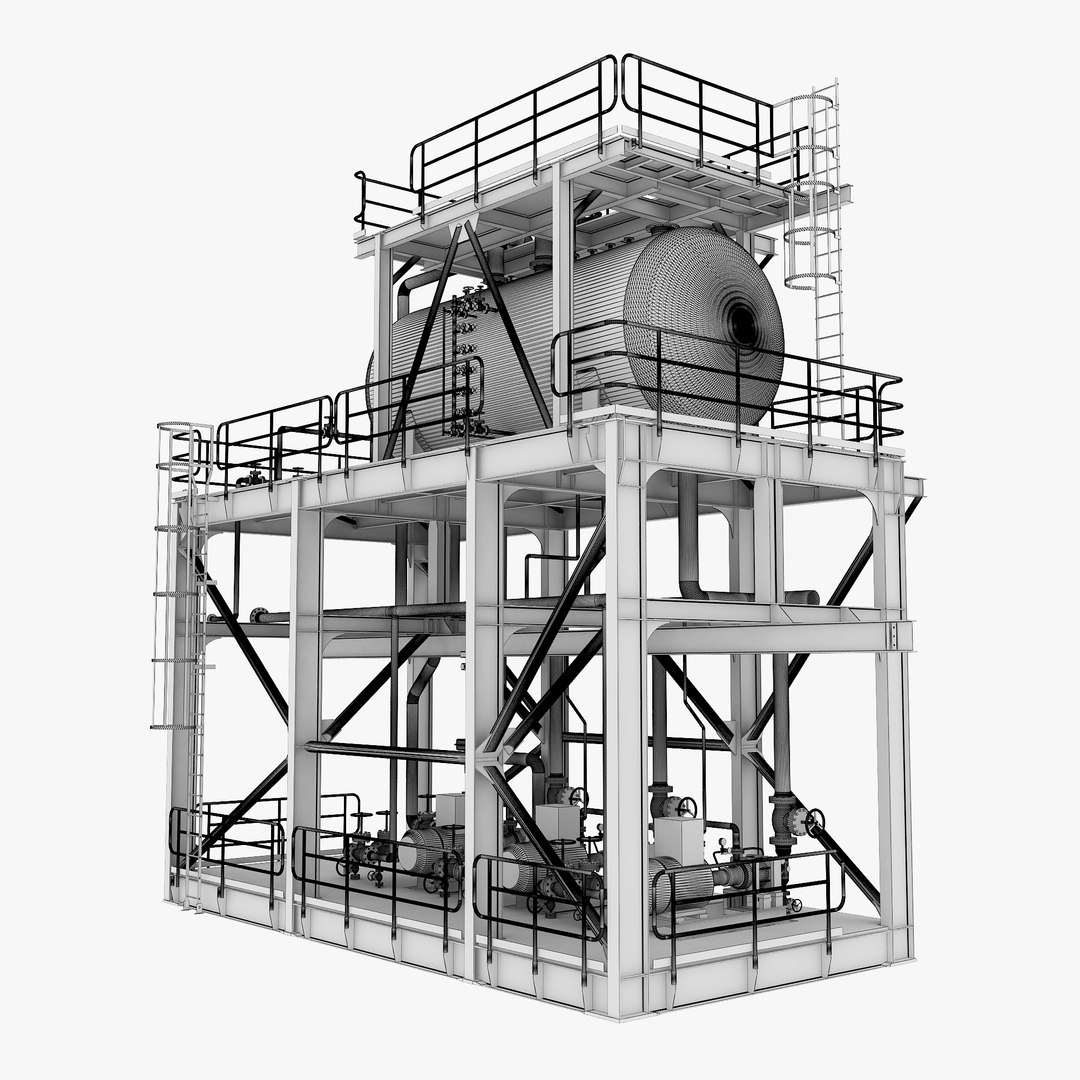 3D Industrial Installation 1 - TurboSquid 1433703
