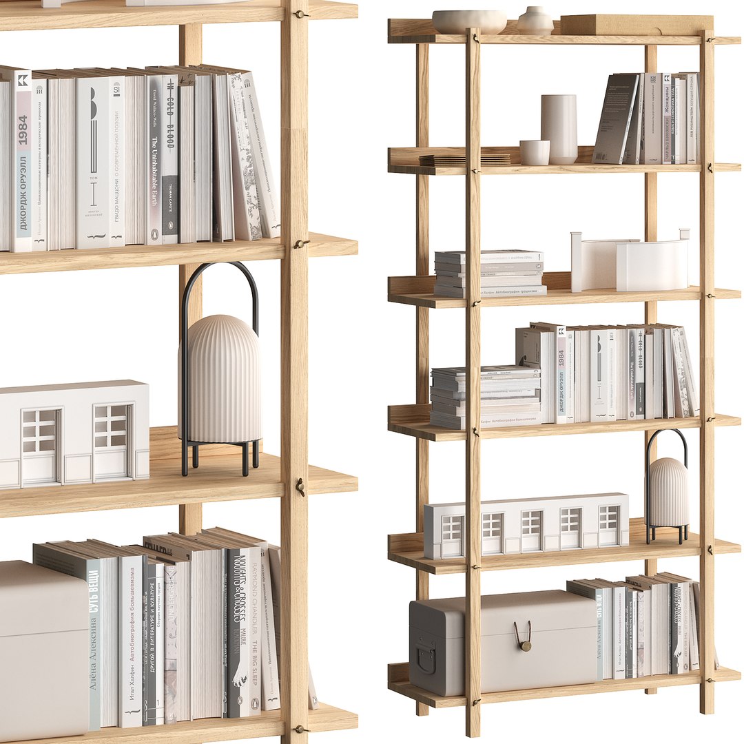 3D Kari Reol Bookcase High Simple By Bolia Model - TurboSquid 2300625