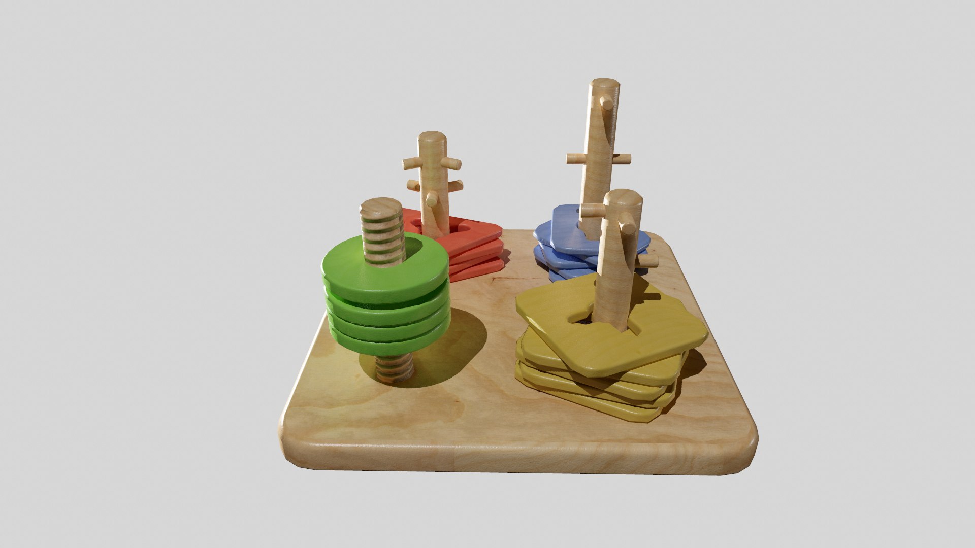 Kids Toys Square 3D Model - TurboSquid 1597089