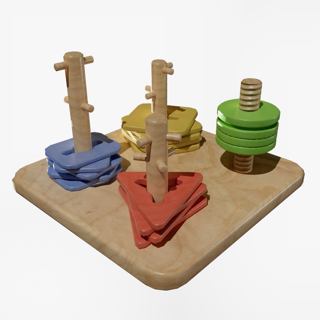 Kids Toys Square 3D Model - TurboSquid 1597089