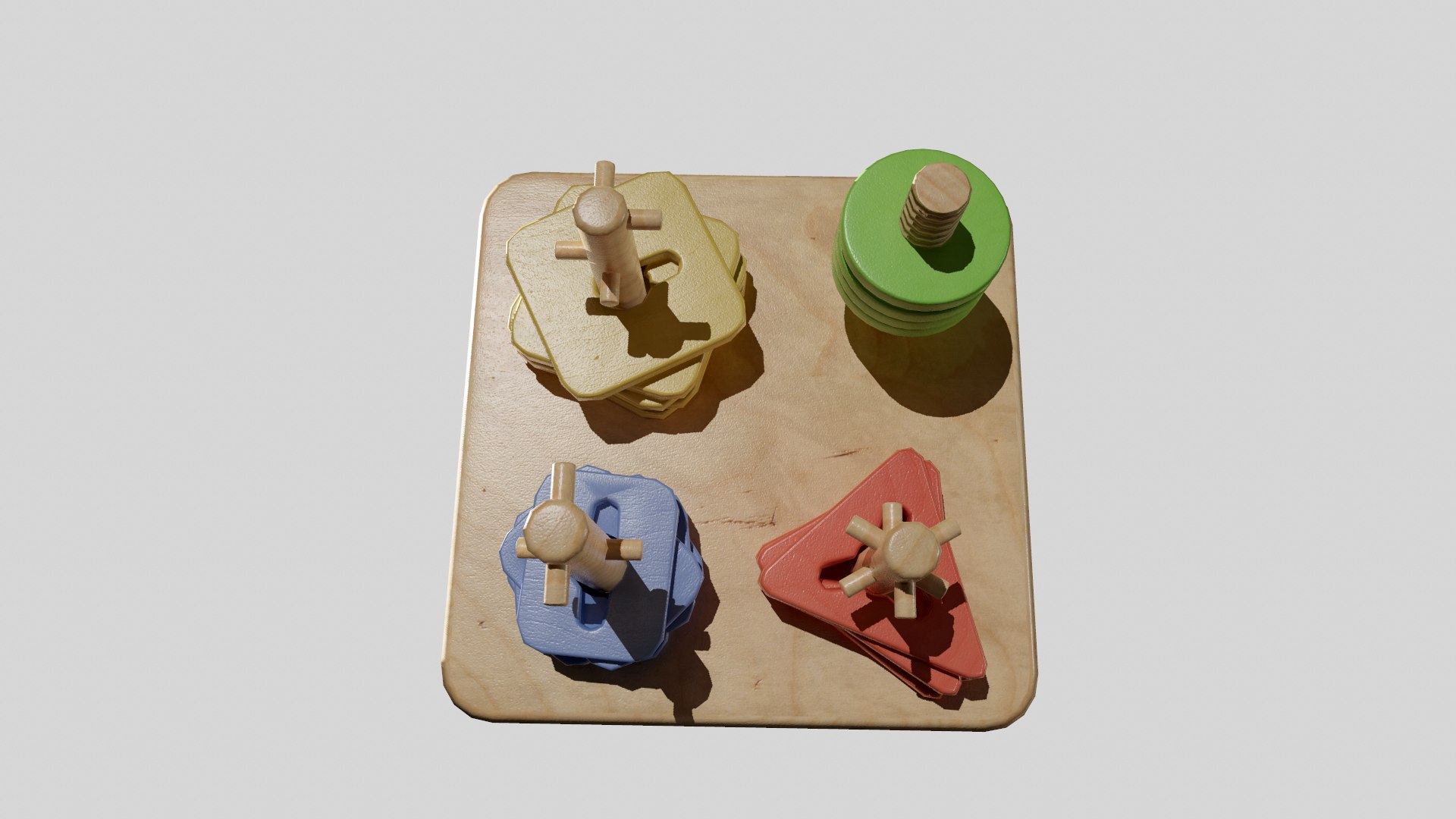 Kids Toys Square 3D Model - TurboSquid 1597089
