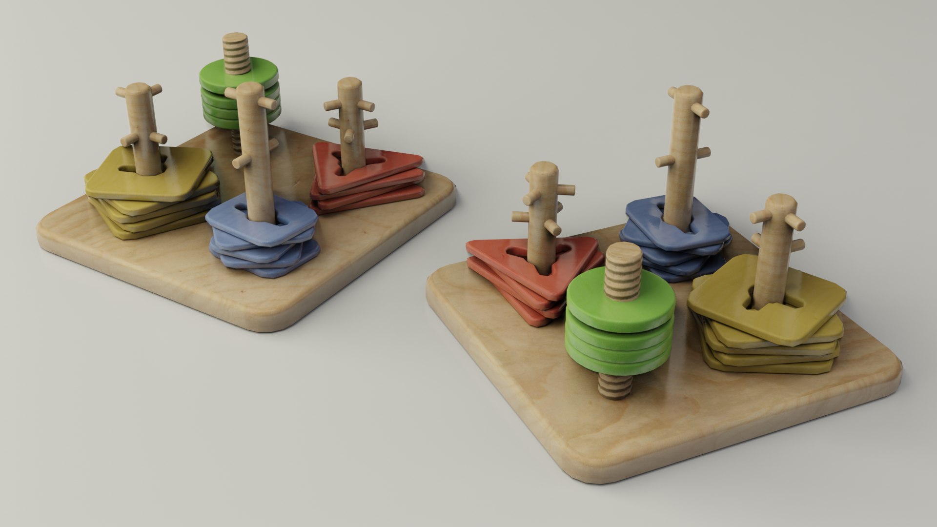 Kids Toys Square 3D Model - TurboSquid 1597089