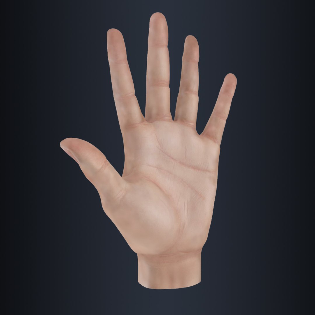3ds Max Realistic Hand