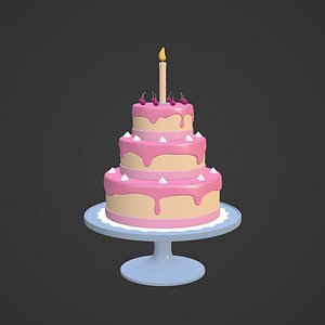 Birthday Cake Blender Models for Download | TurboSquid