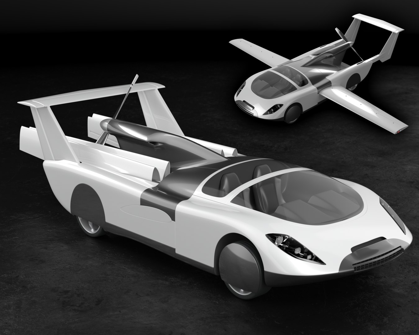 Air car flying vehicle concept 3D model - TurboSquid 1763737