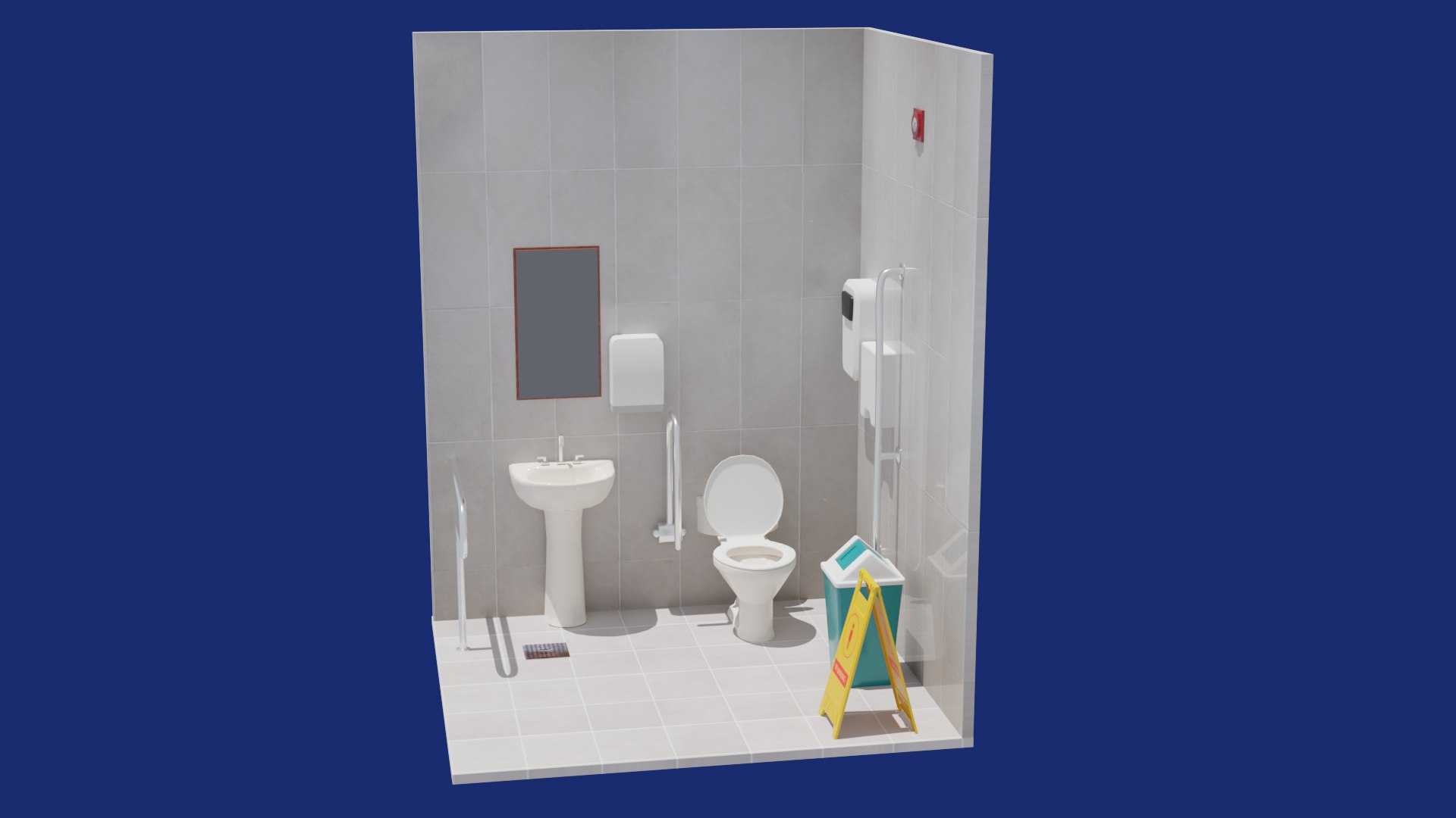 3D Toilet Room - TurboSquid 2146474
