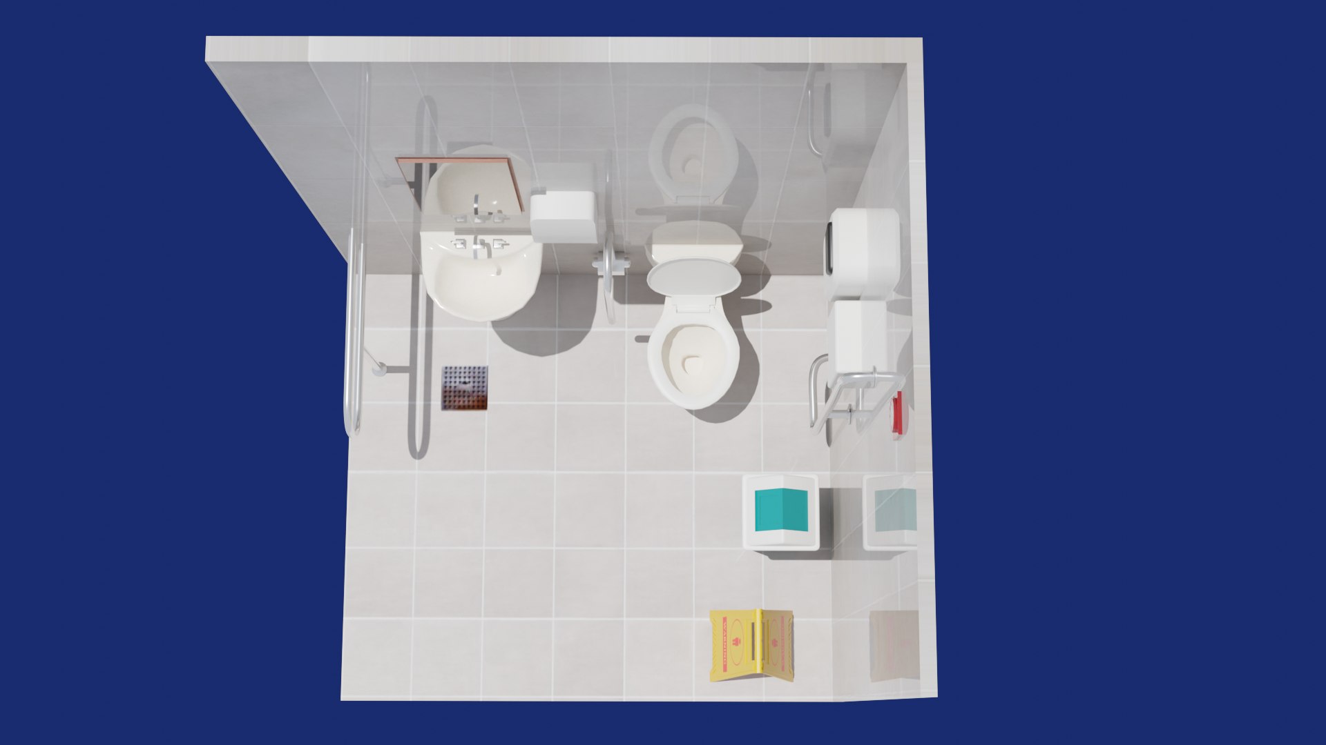 3D Toilet Room - TurboSquid 2146474