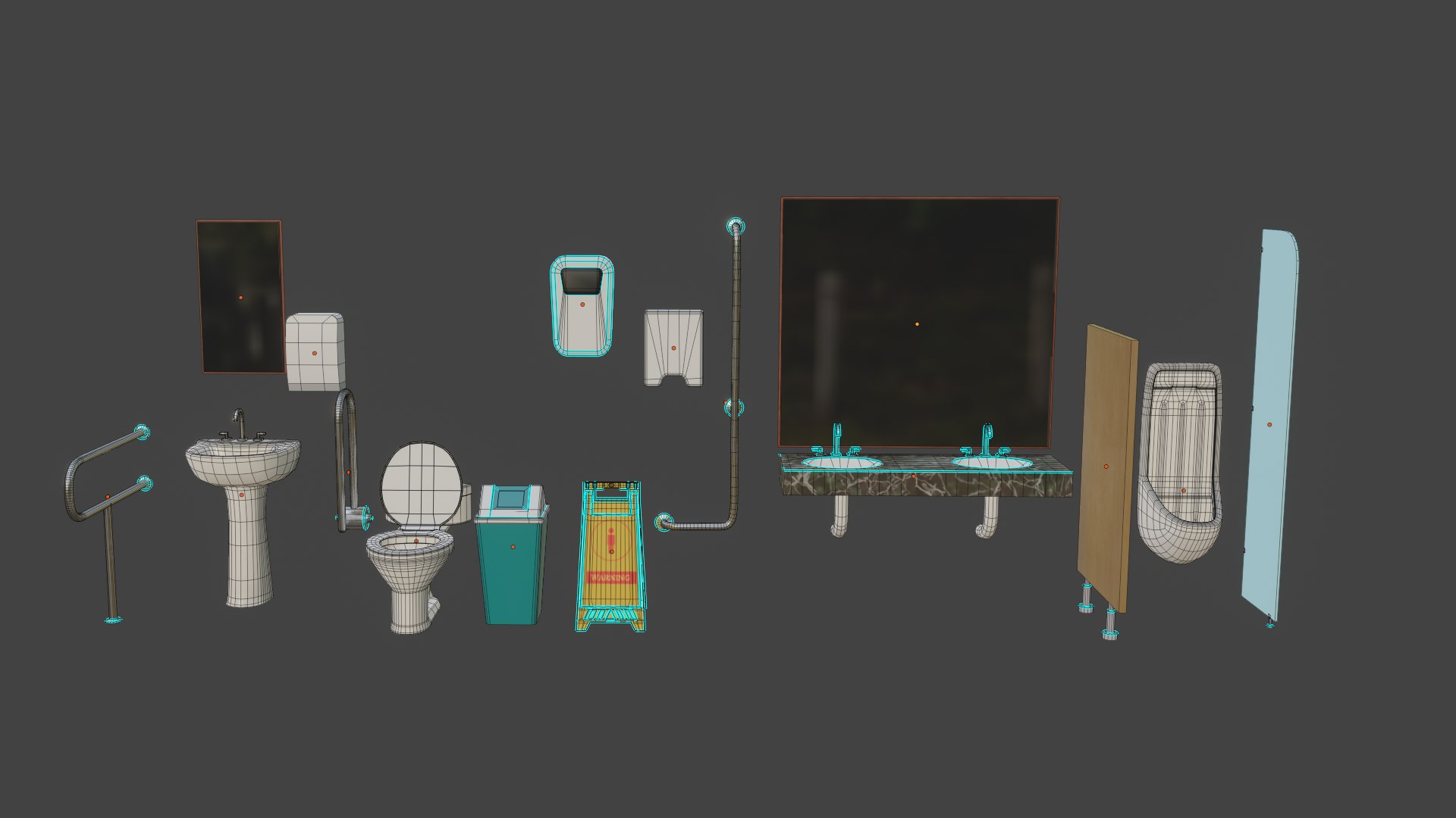 3D Toilet Room - TurboSquid 2146474
