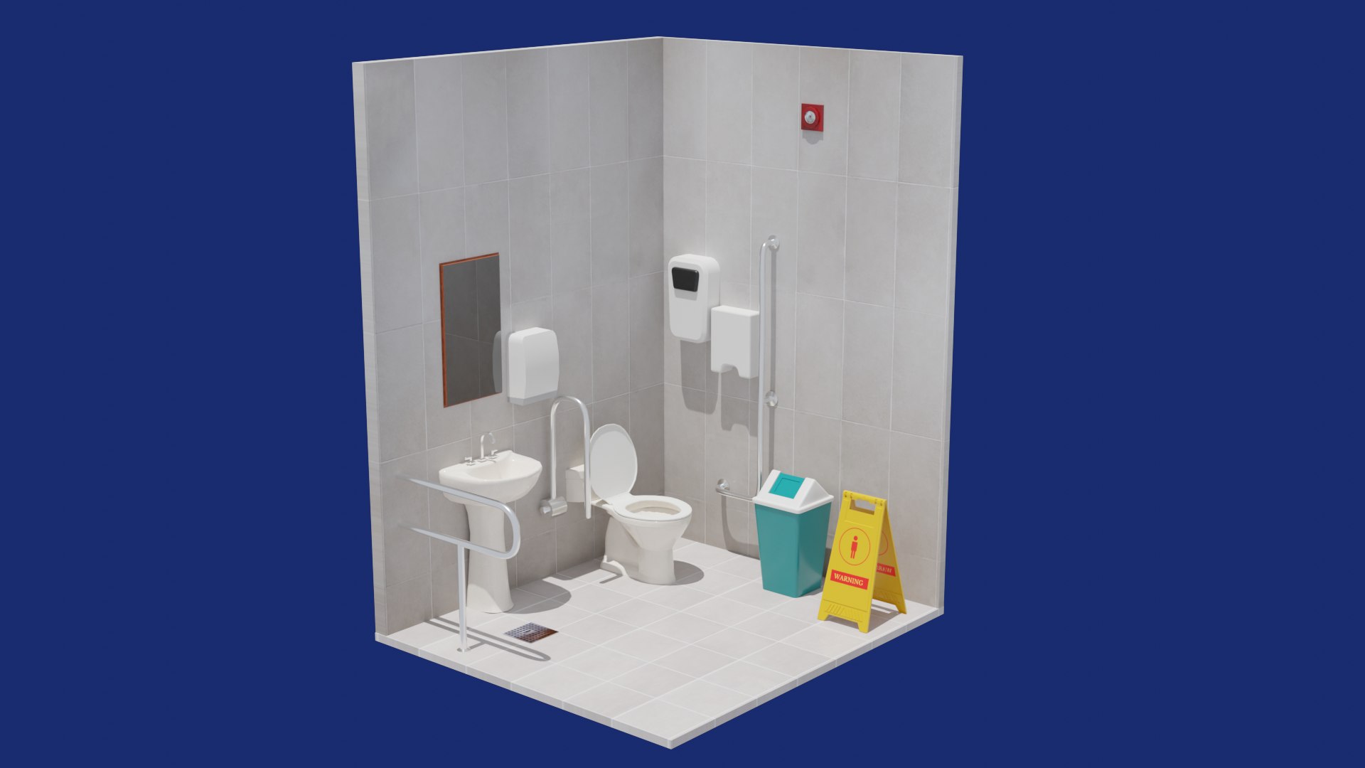 3D Toilet Room - TurboSquid 2146474