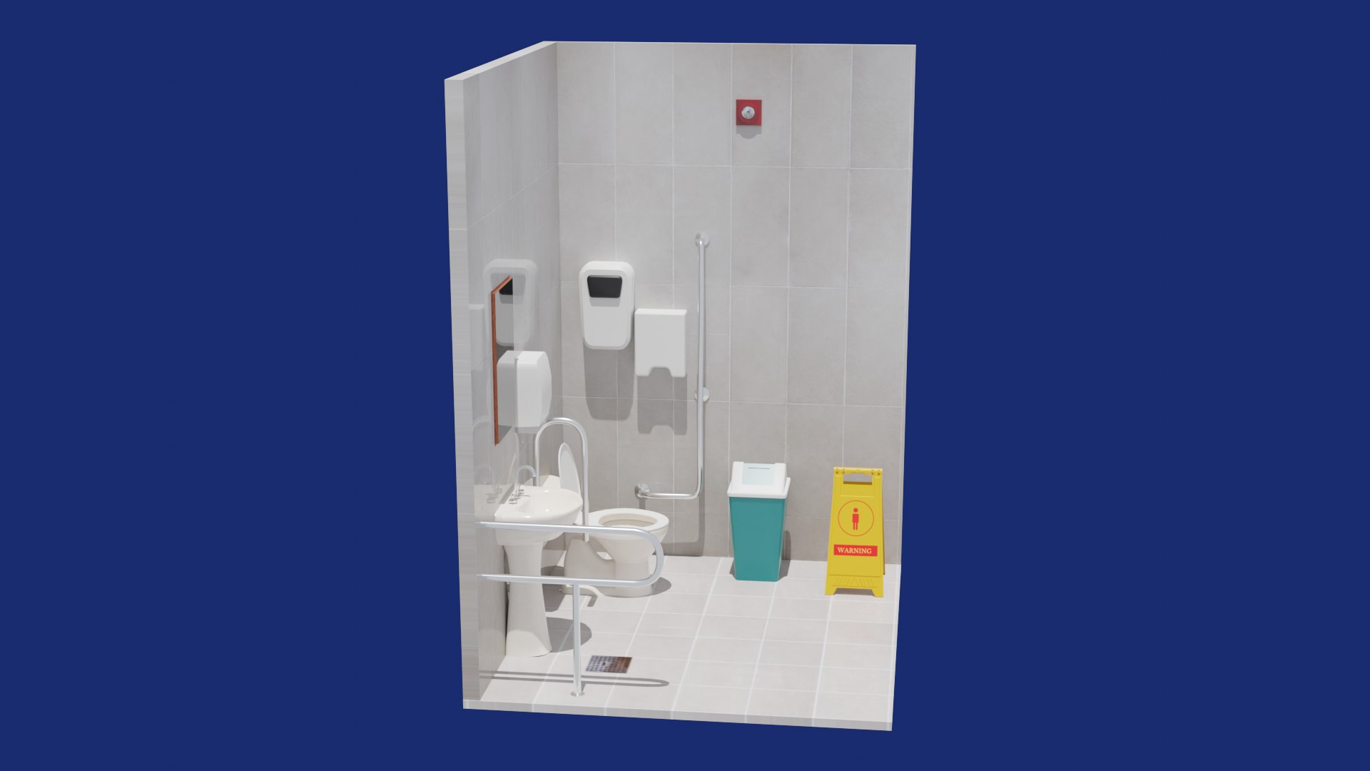 3D Toilet Room - TurboSquid 2146474