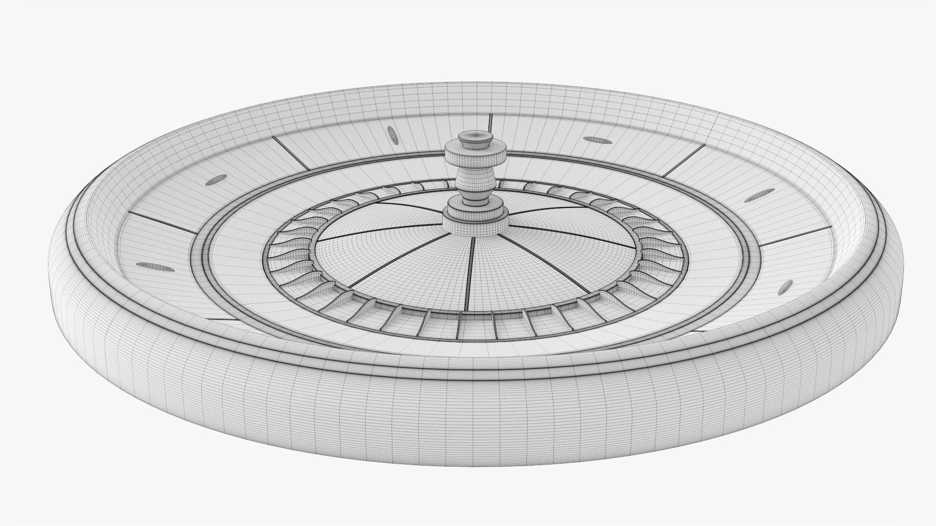Casino Roulette Wheel 01 3D Model - TurboSquid 1739204