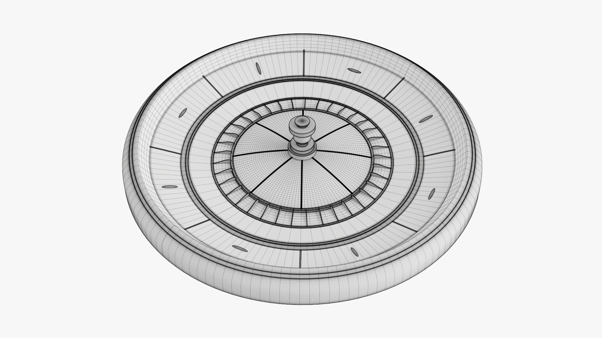 Casino Roulette Wheel 01 3D Model - TurboSquid 1739204