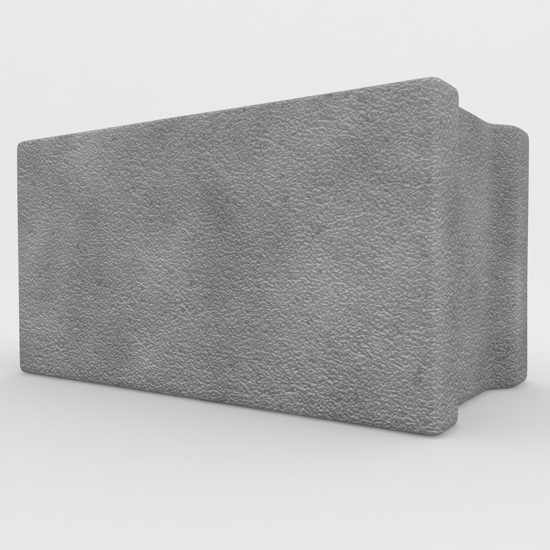 realistic cinder block x