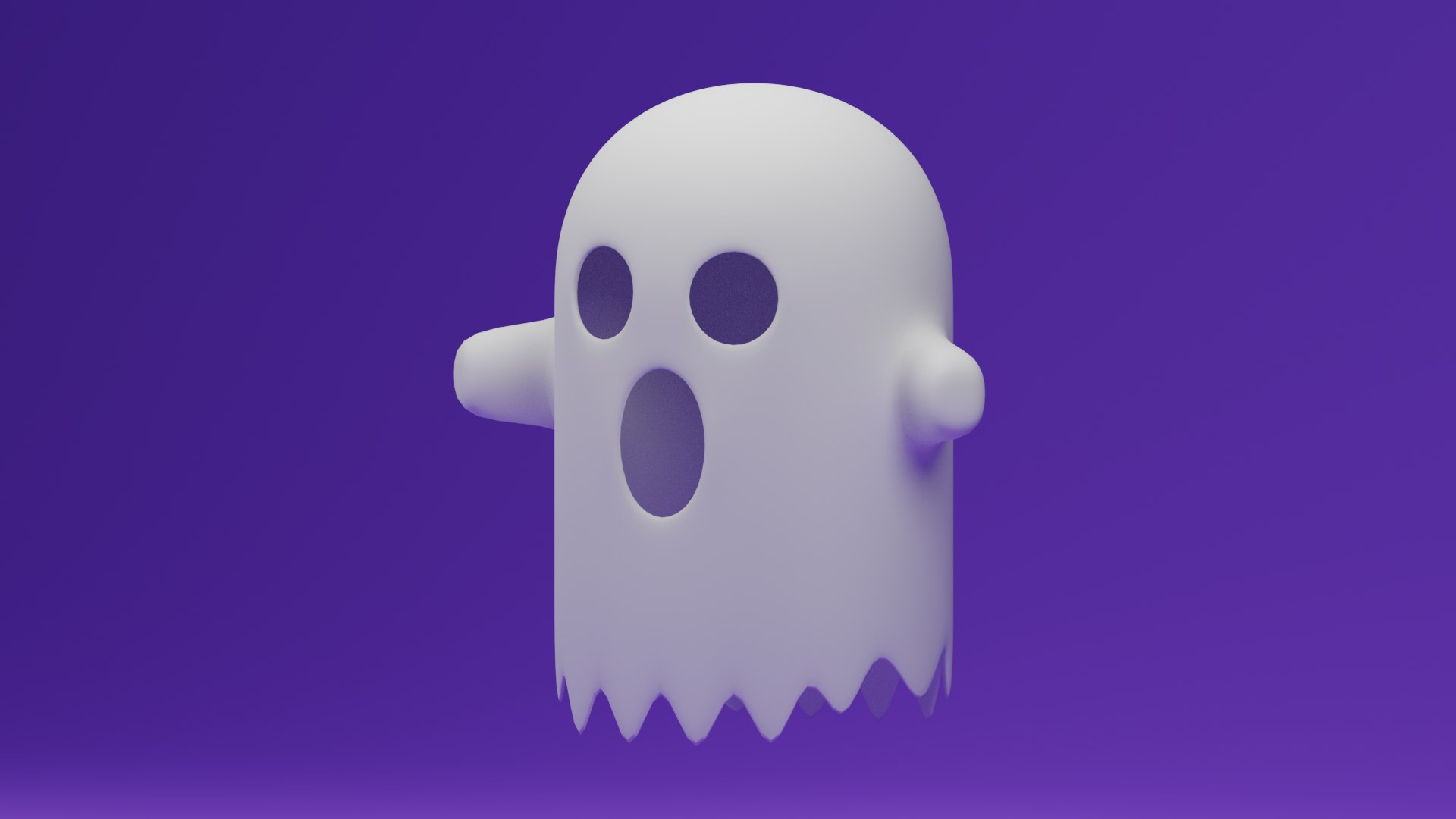 Cartoon Ghost 3D - TurboSquid 1829594