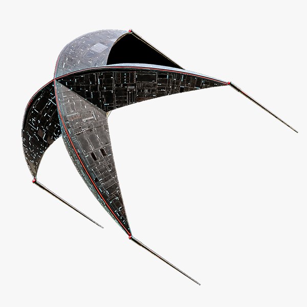 3D модель Sci-Fi Starfish Spaceship Lowpoly Game Ready - TurboSquid 2069874