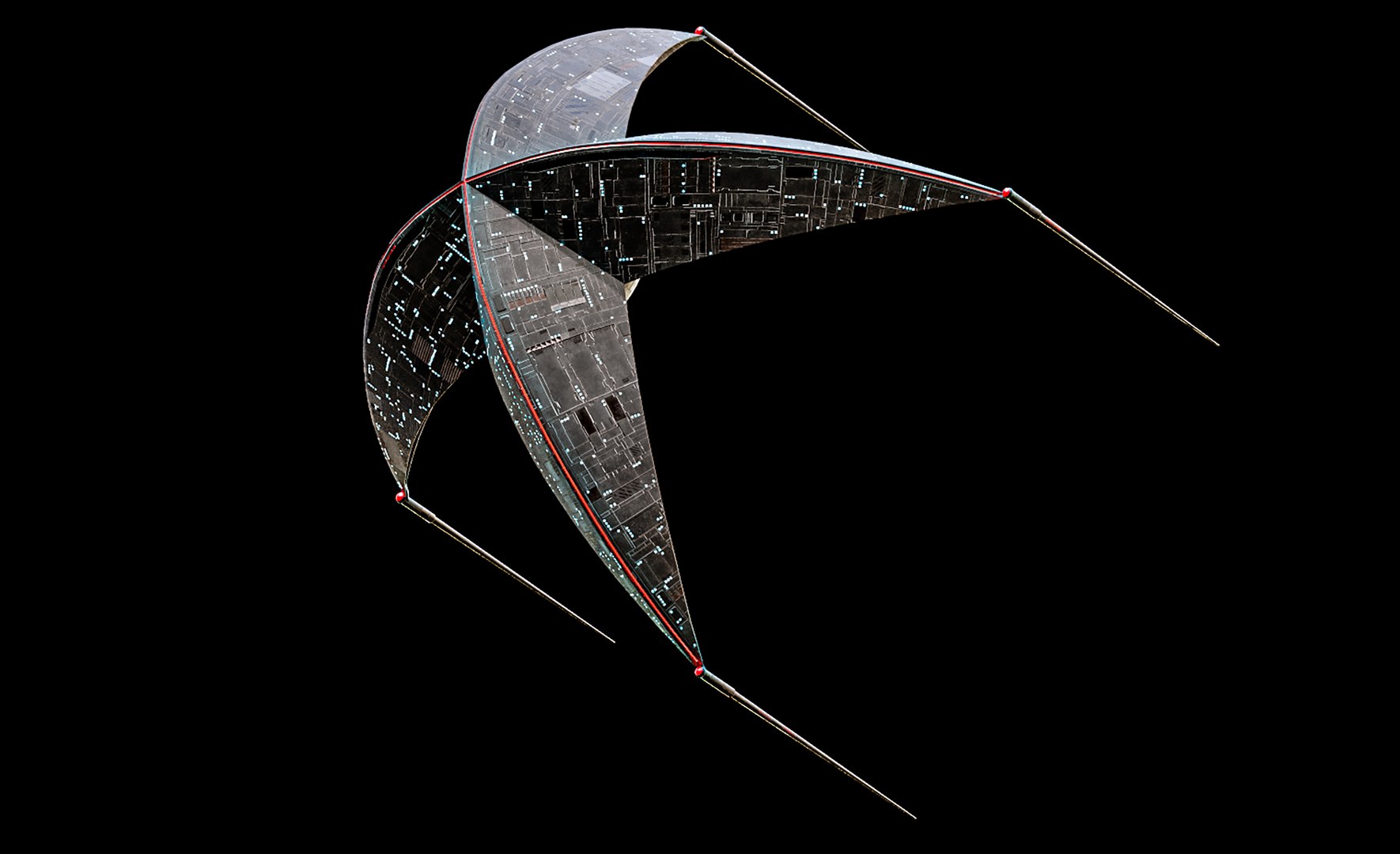 modelo 3d Sci-Fi Starfish Spaceship Lowpoly Game Ready - TurboSquid 2069874