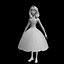 3d Bride Cartoon Character Model
