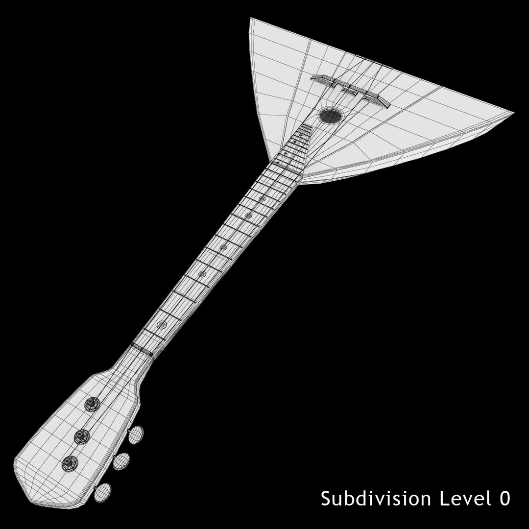 3d Russian Balalaika