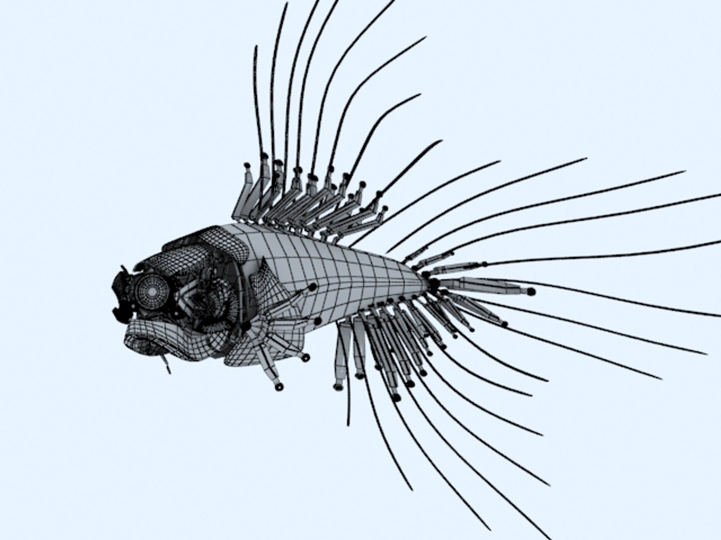 3d model fish cyber