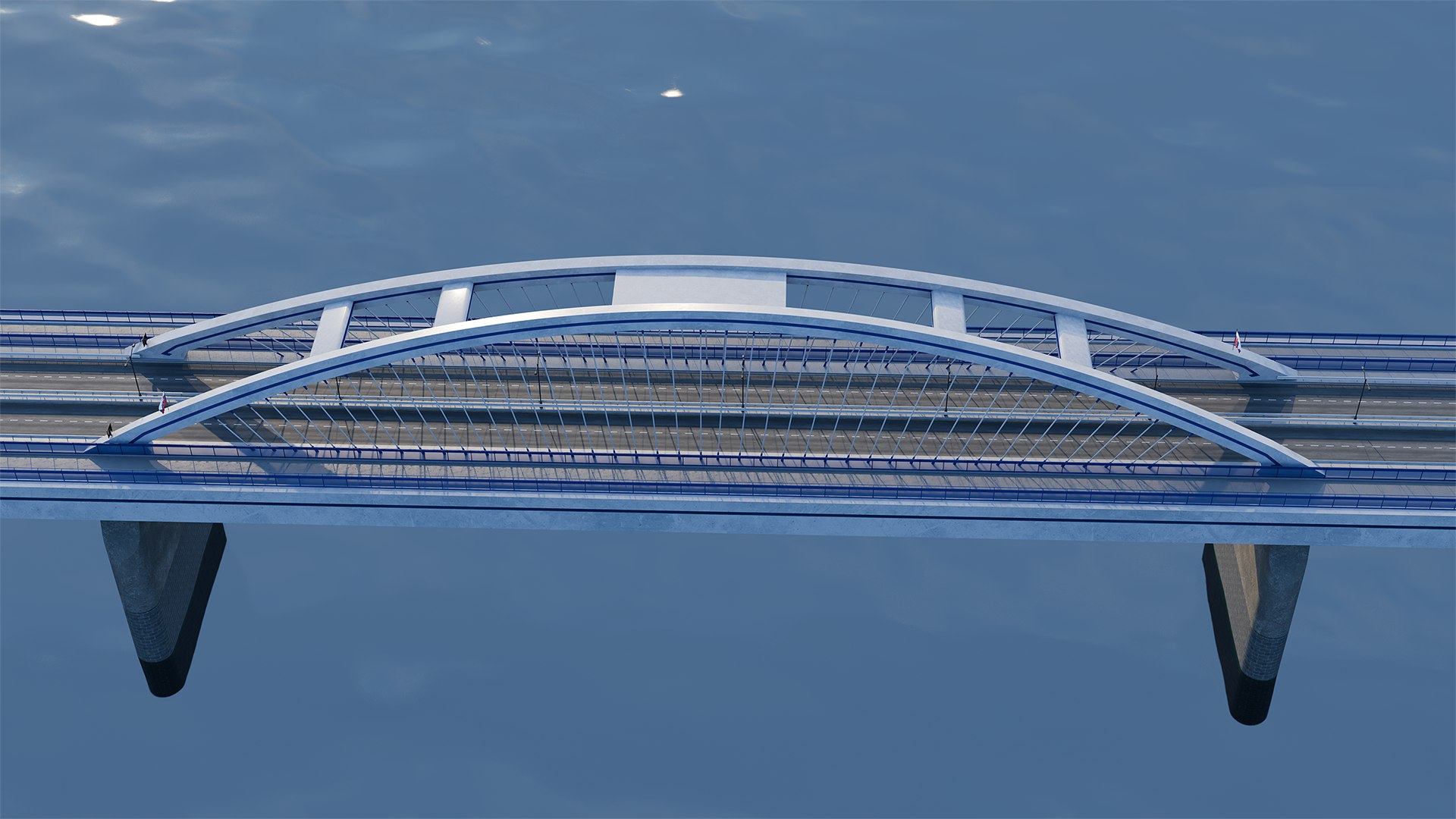 Most Apollo Bridge High Quality 3D Model Textured And UV Unwrapped 3D ...