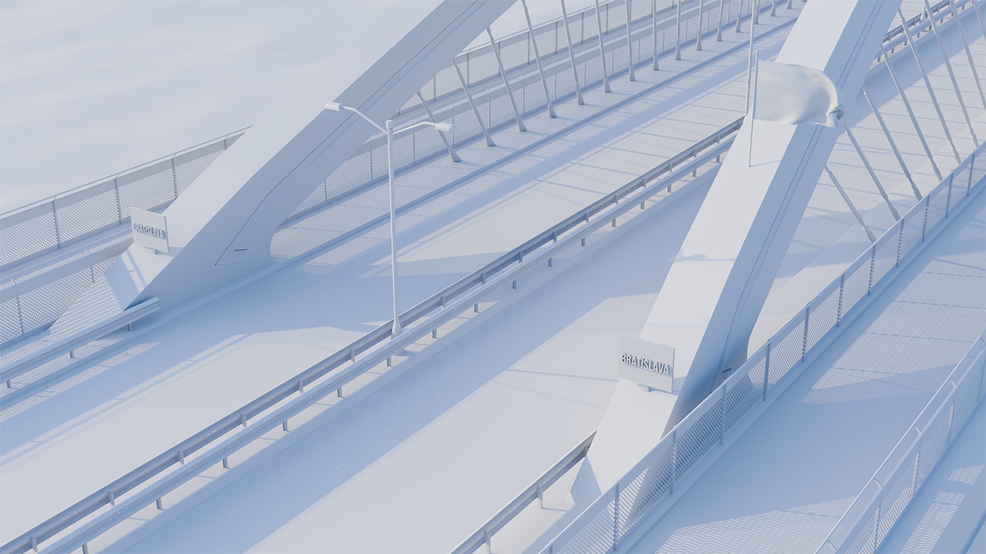 Most Apollo Bridge High Quality 3D Model Textured And UV Unwrapped 3D ...