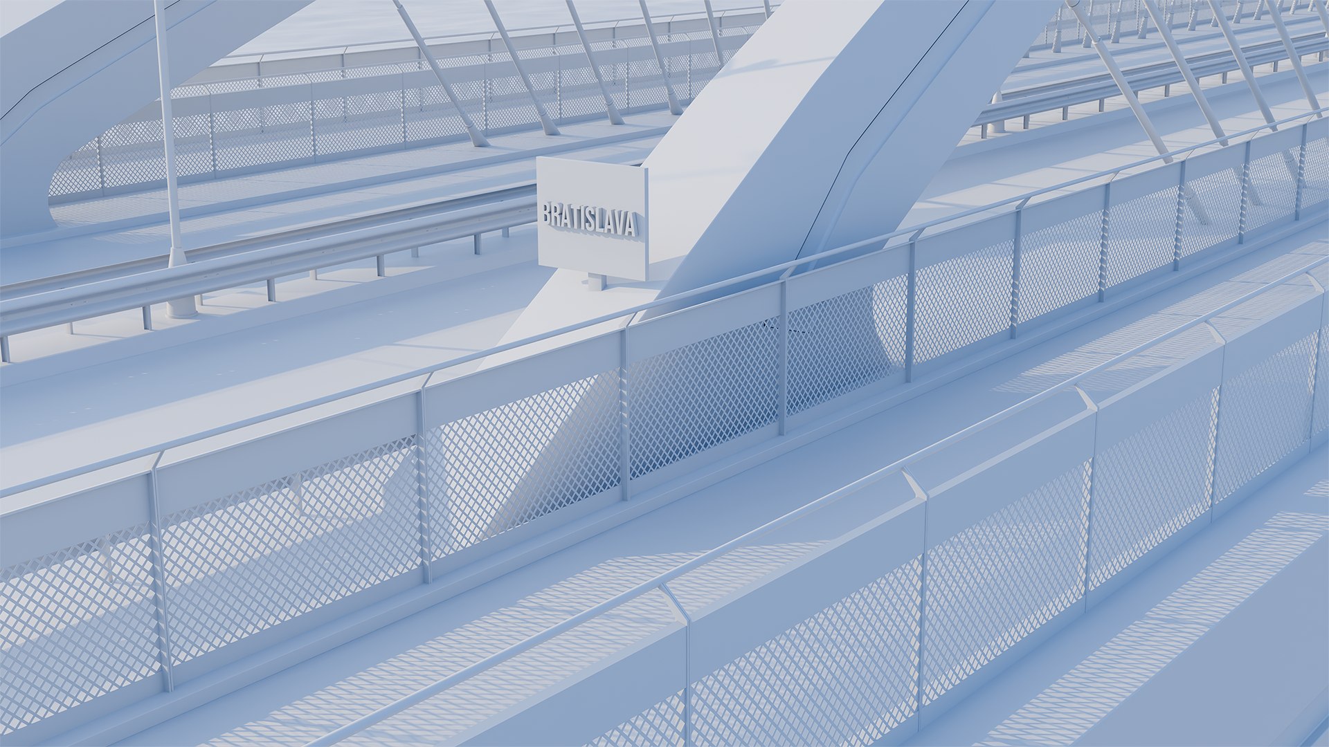 Most Apollo Bridge High Quality 3D Model Textured And UV Unwrapped 3D ...