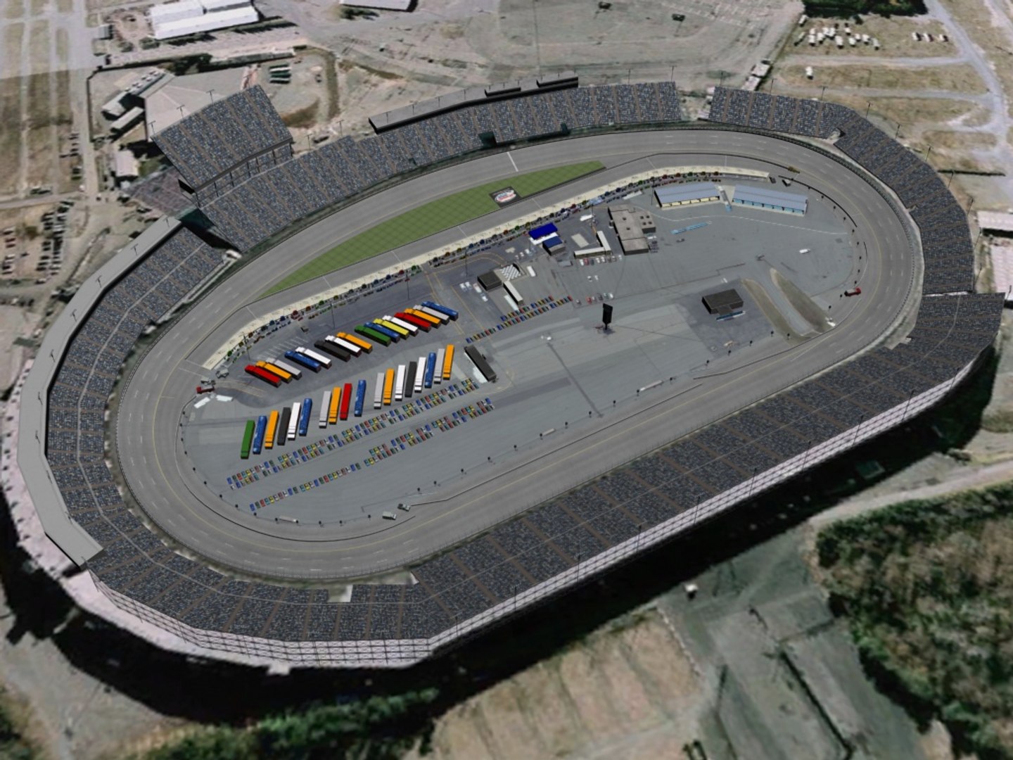 3d Race Track Model