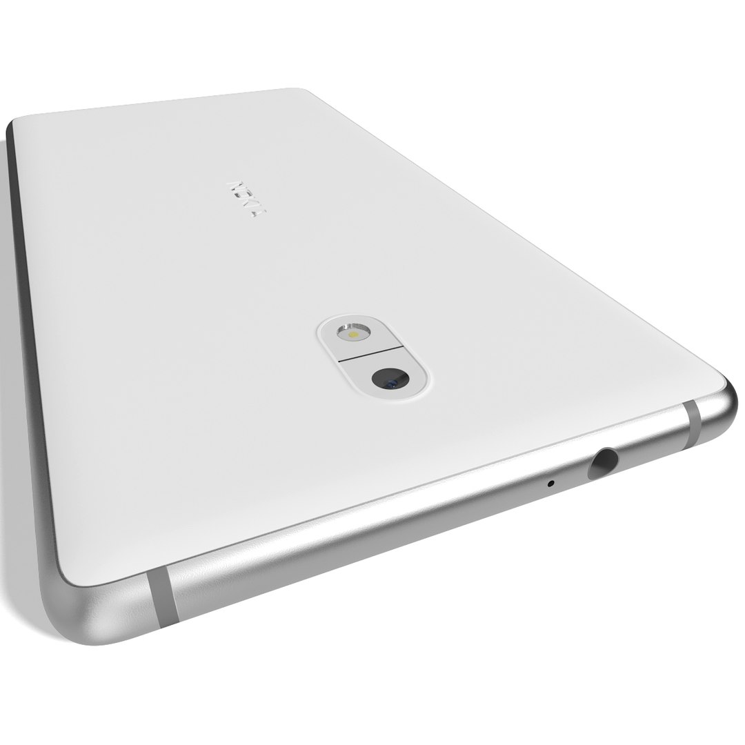 3ds Realistic Nokia 3 Silver