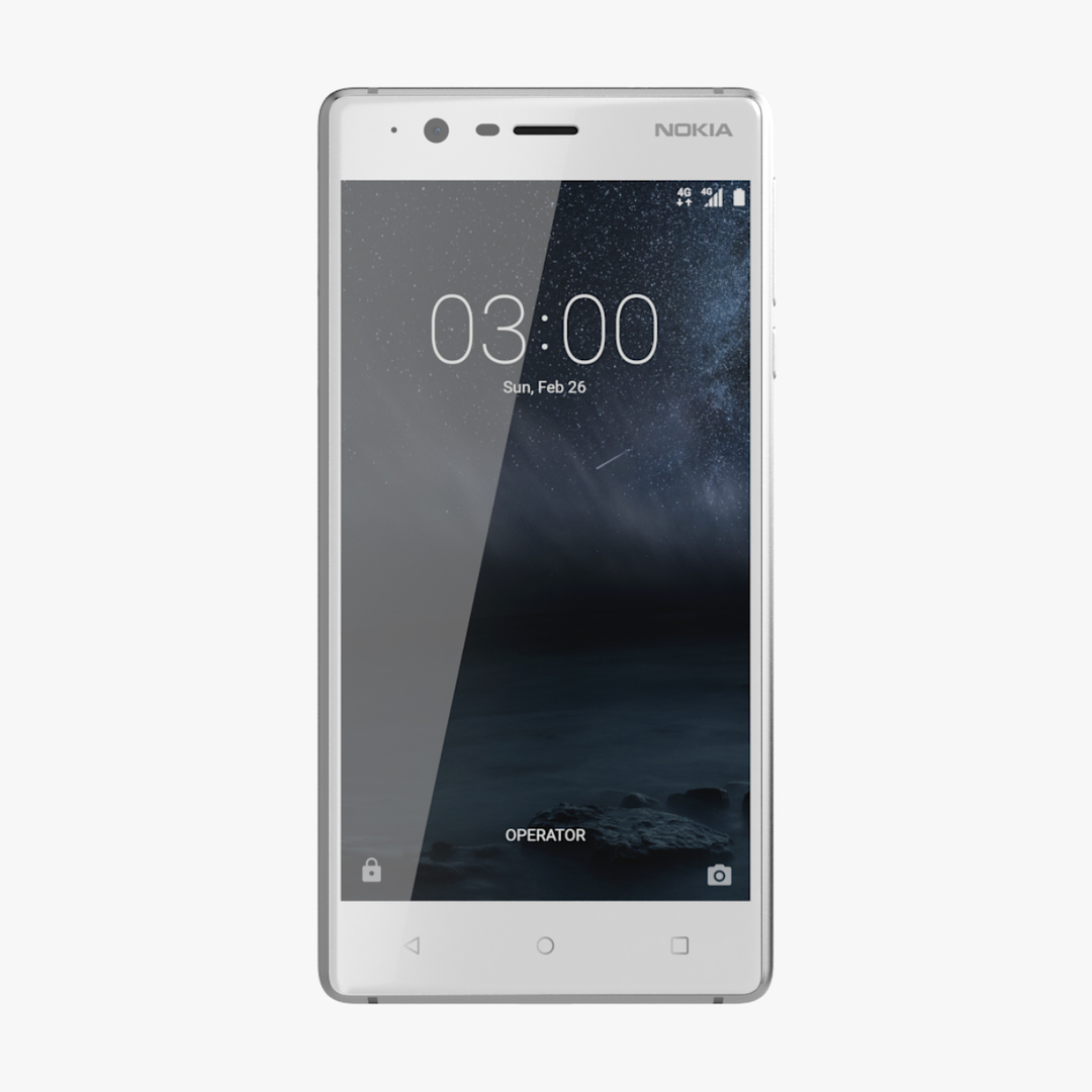 3ds Realistic Nokia 3 Silver