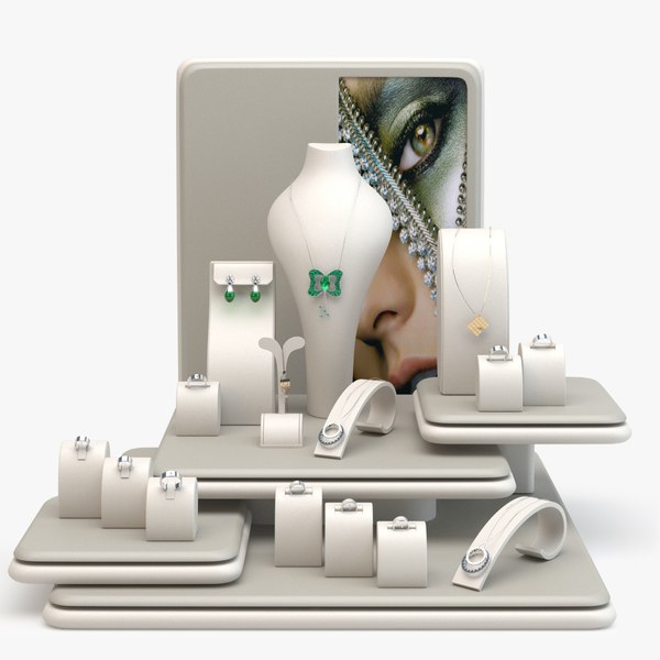 3d model jewel display stand