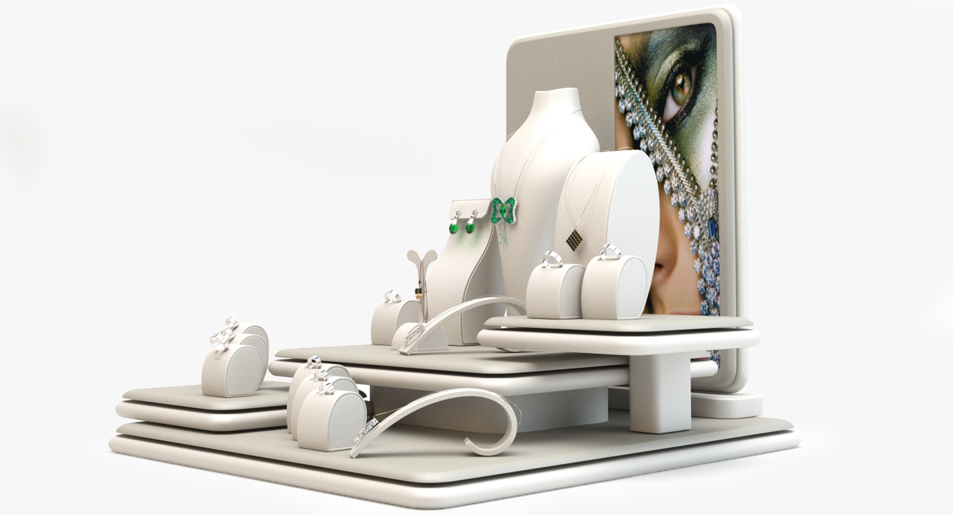 Jewel Display Diamond 3d Model