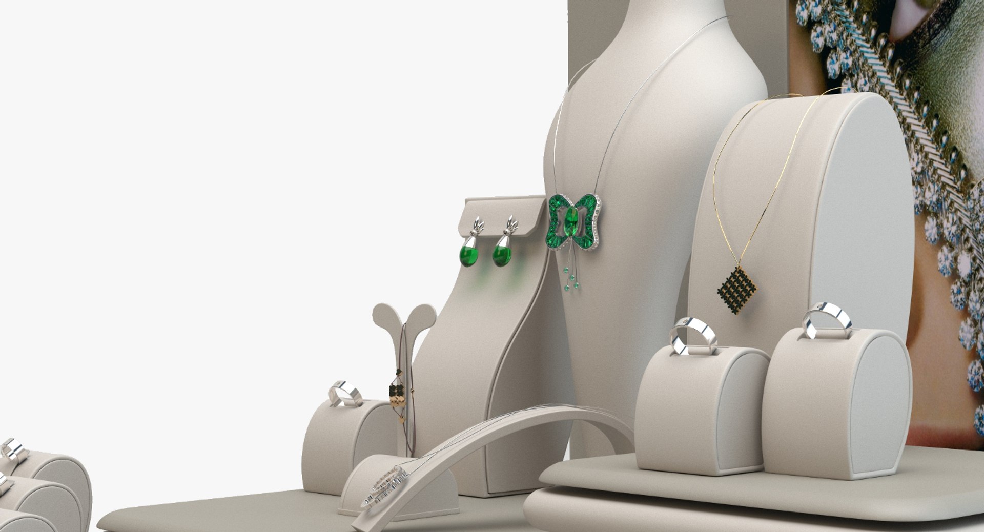 Jewel Display Diamond 3d Model