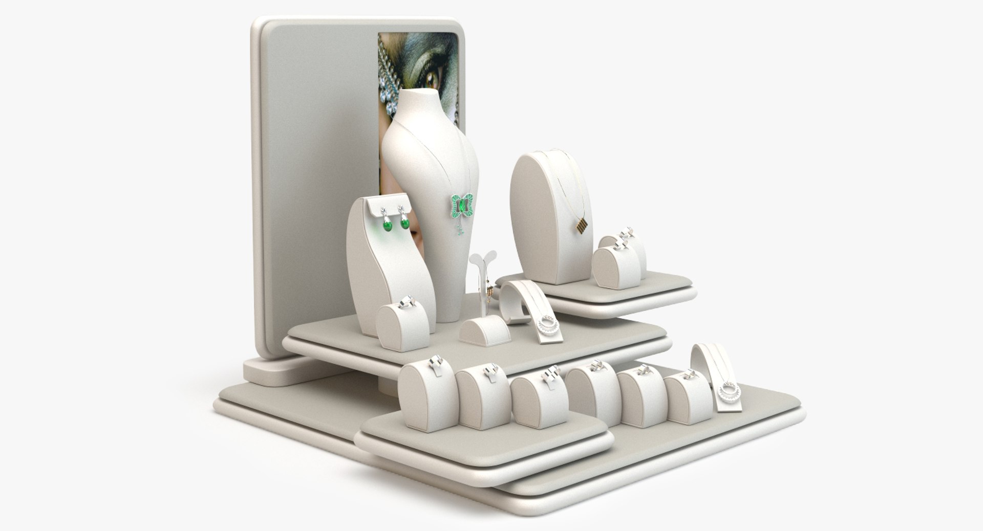 Jewel Display Diamond 3d Model