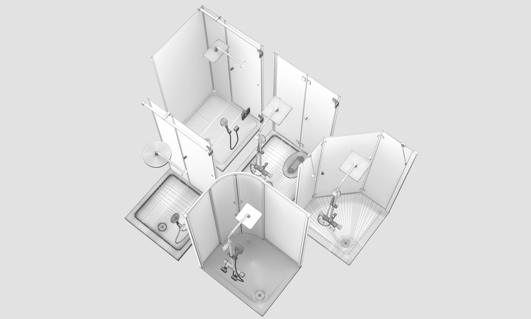 Cabin showers Radaway Carena 3D model - TurboSquid 2071881