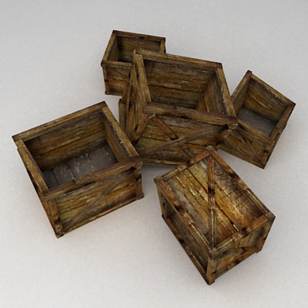 Crates 3d Model