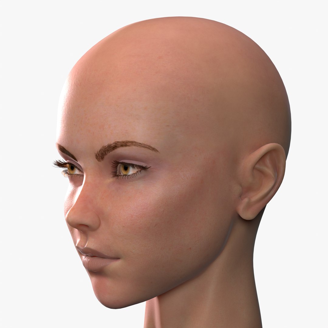 3D Real Female Head V2 - TurboSquid 2400842