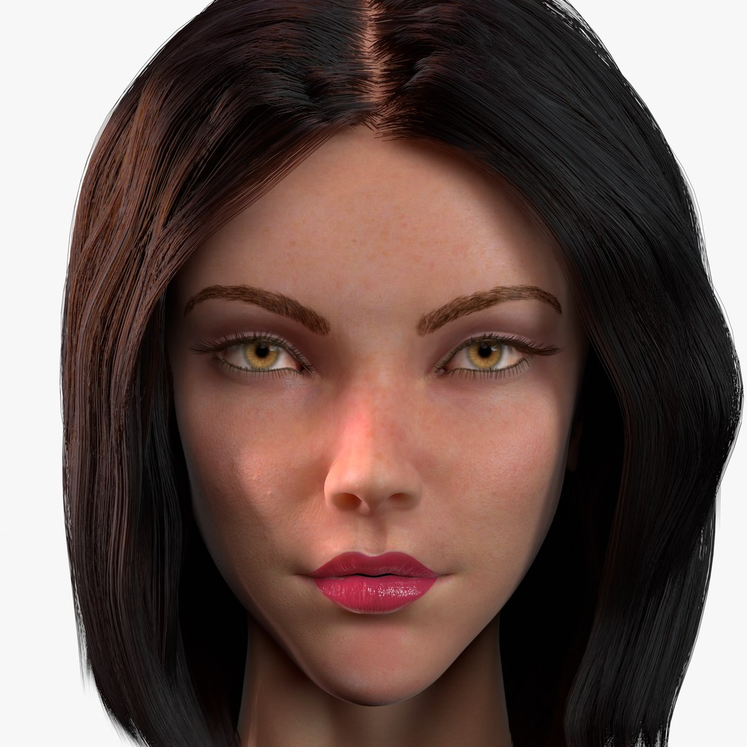 3D Real Female Head V2 - TurboSquid 2400842