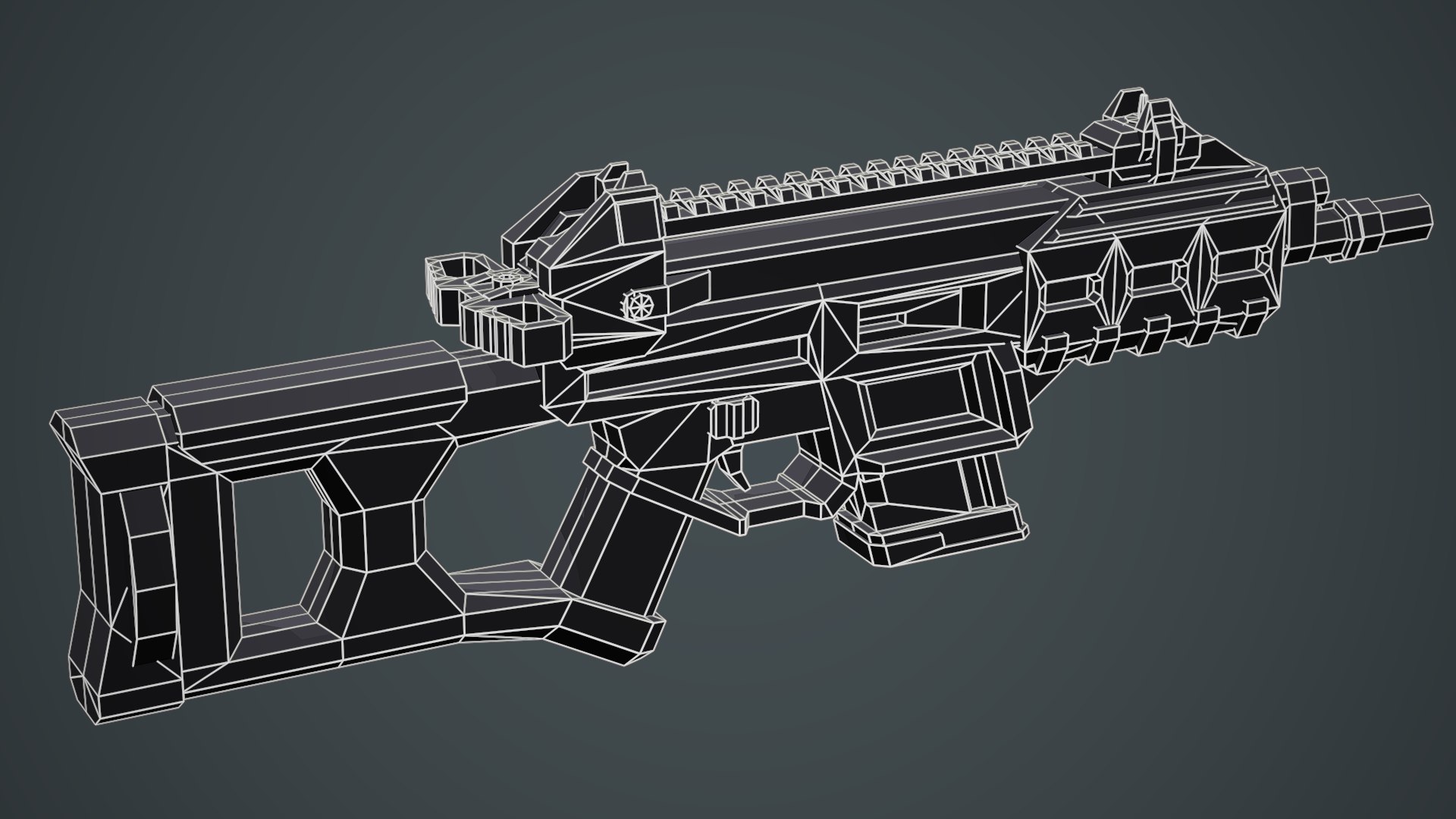 Stylized Sci-Fi UMX-50 SMG Low Poly Mobile Ready 3D Model - TurboSquid ...