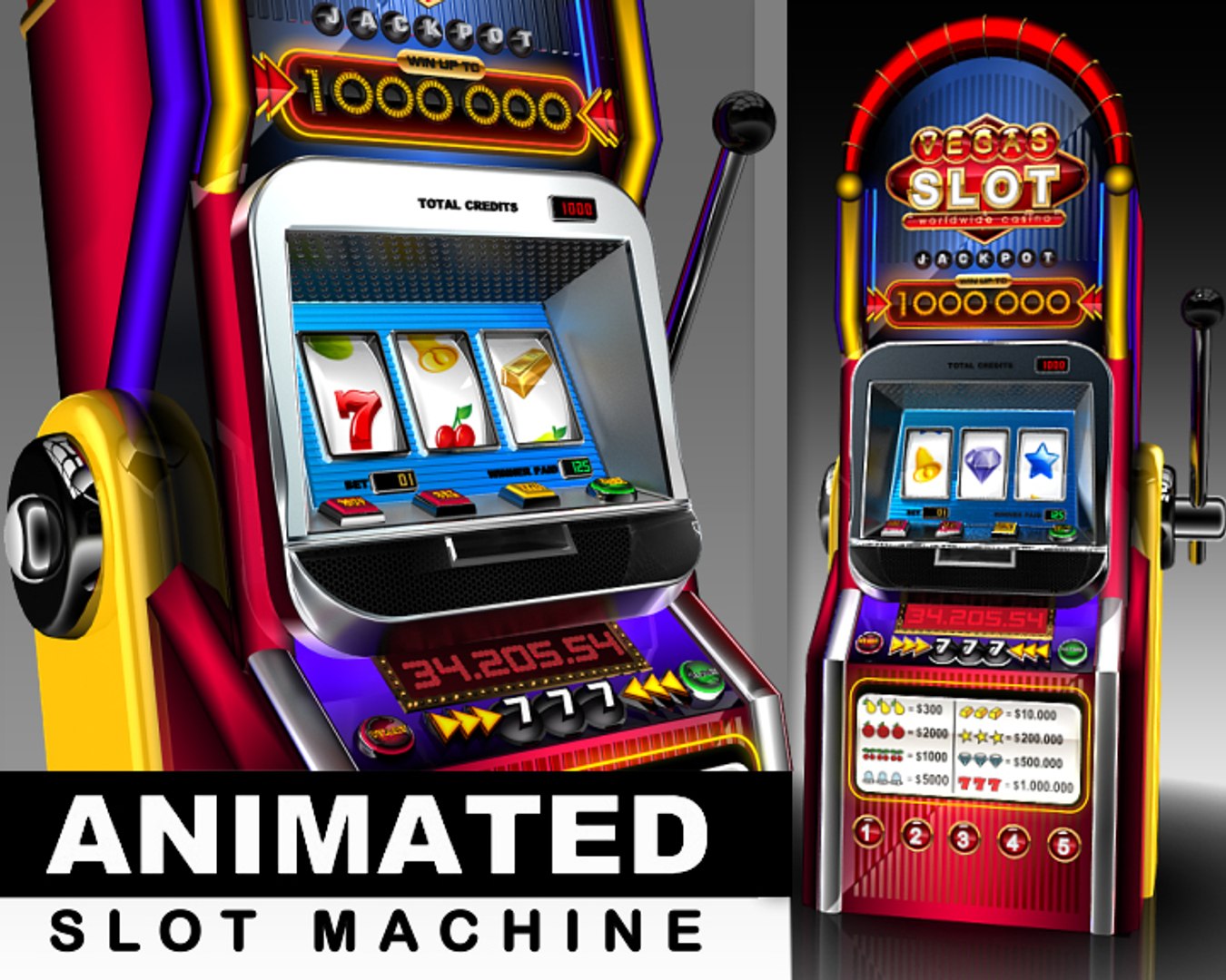 3d model slot machine