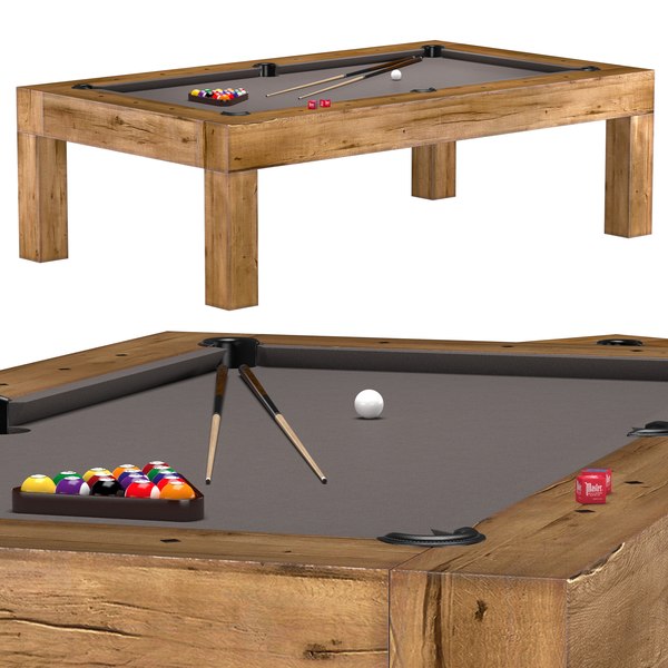 8-ball billiards table 3d max