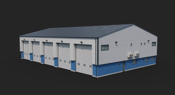 modelo 3d Colección de Edificios Industriales y Atrezzo - TurboSquid 1996113