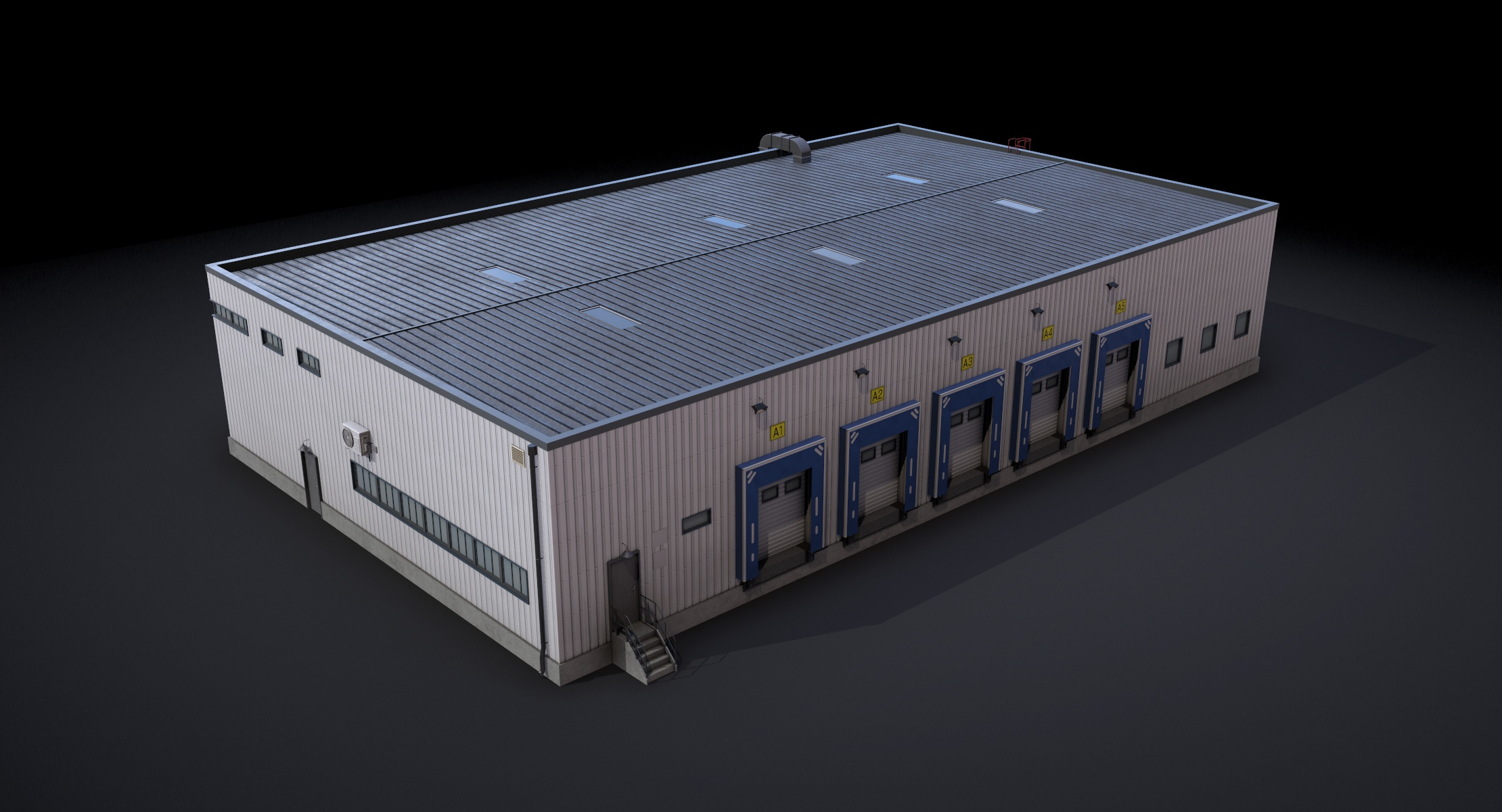 modelo 3d Colección de Edificios Industriales y Atrezzo - TurboSquid 1996113