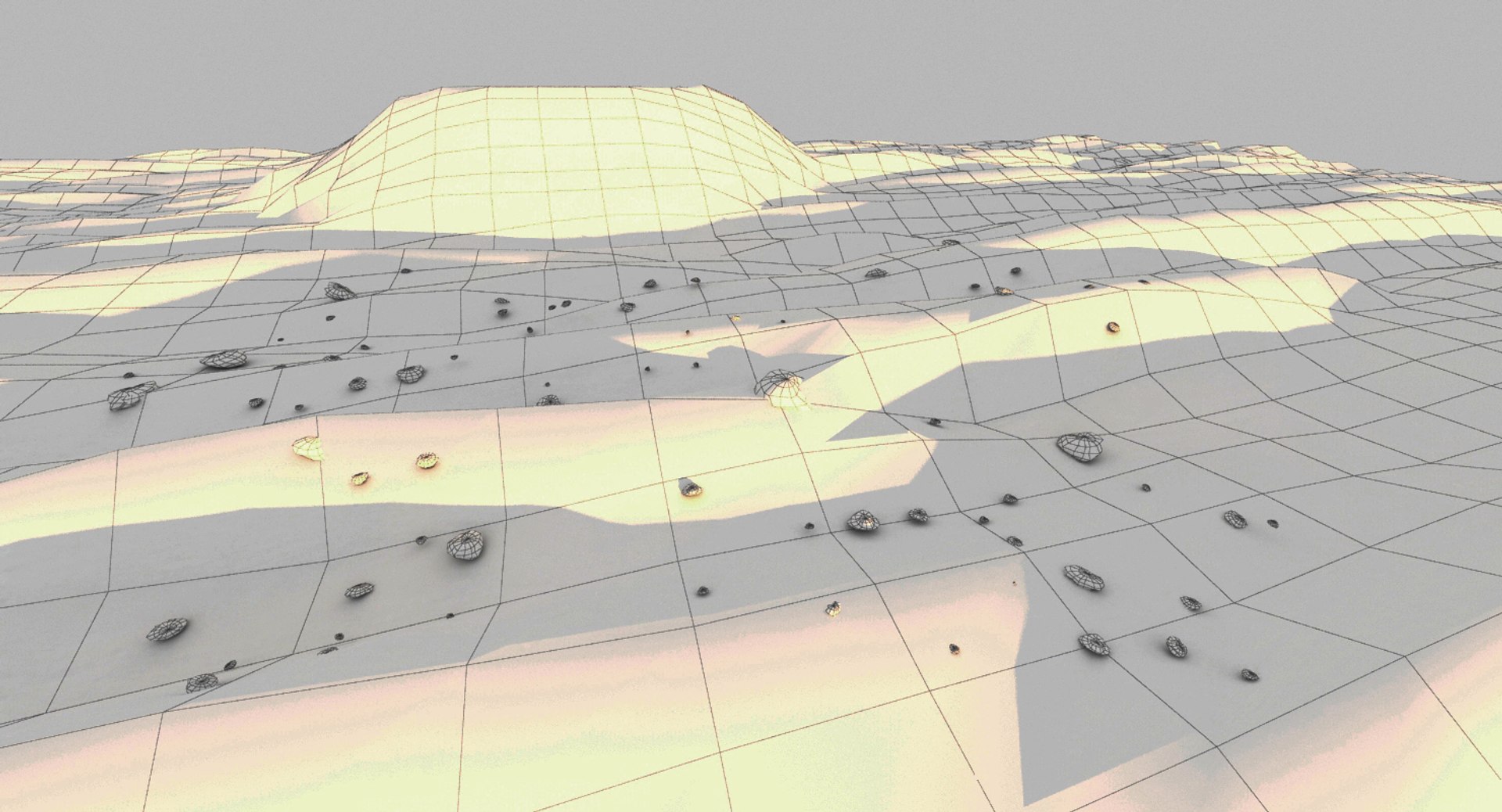 Mars Landscape Terrain 3d Model