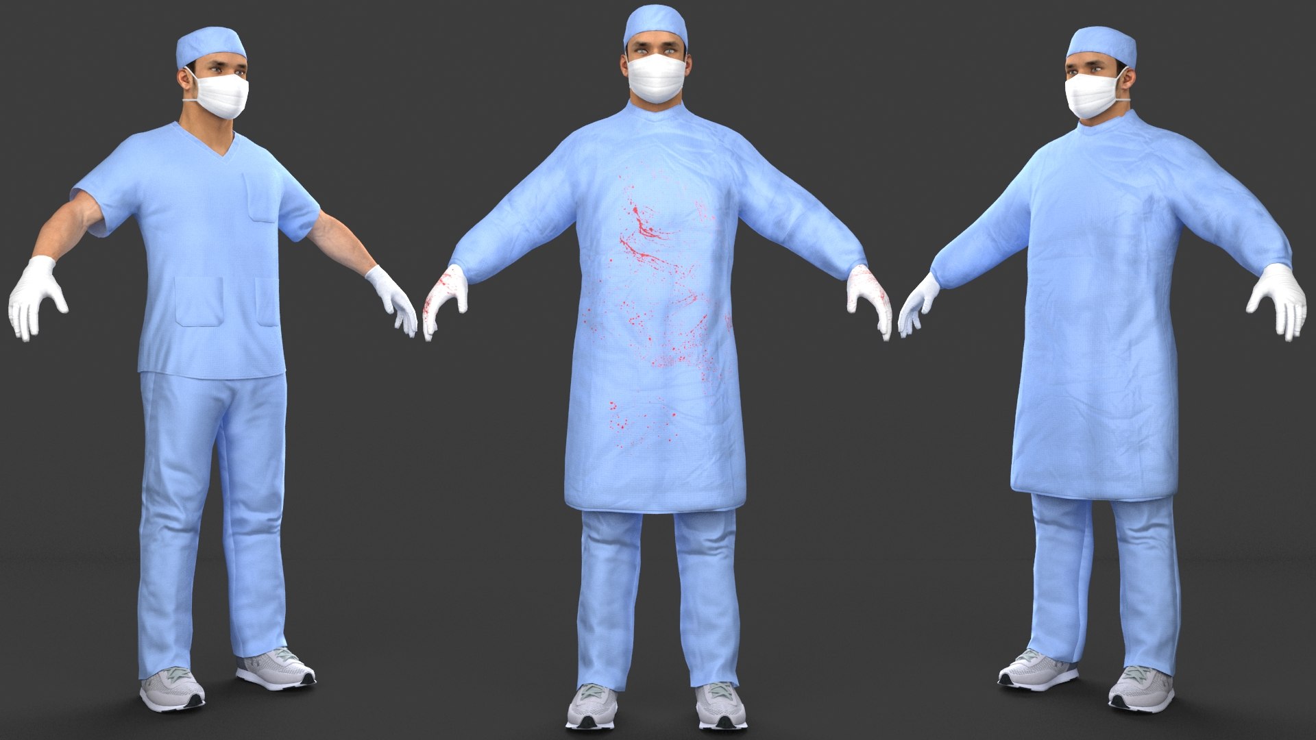 3D Surgeons 4K Model - TurboSquid 1806273