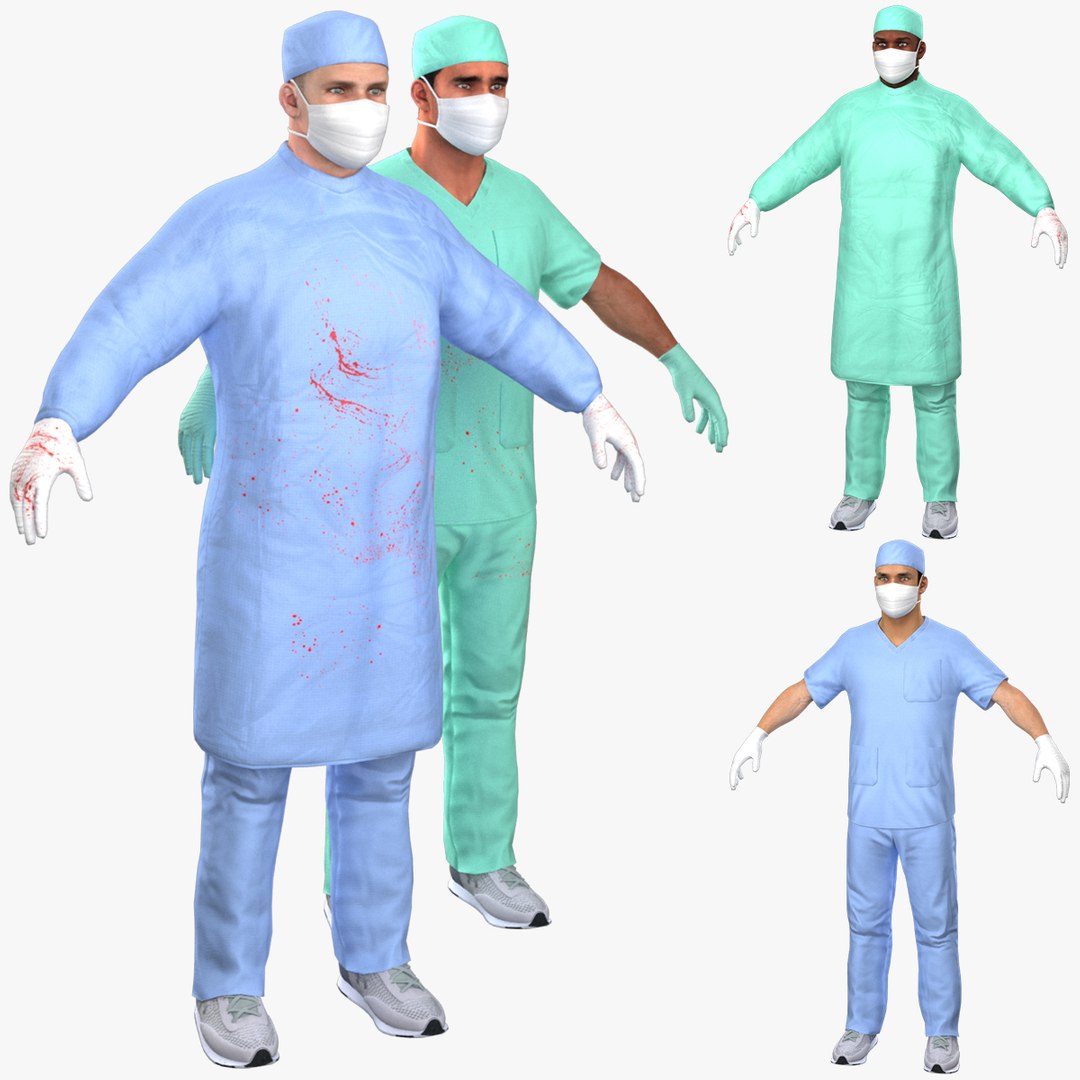 3D Surgeons 4K model - TurboSquid 1806273