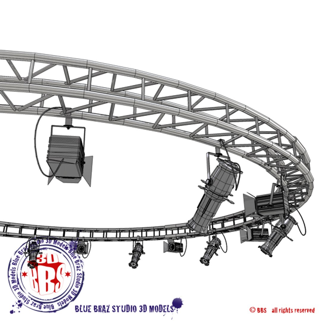 3d Dxf Truss Stages Light